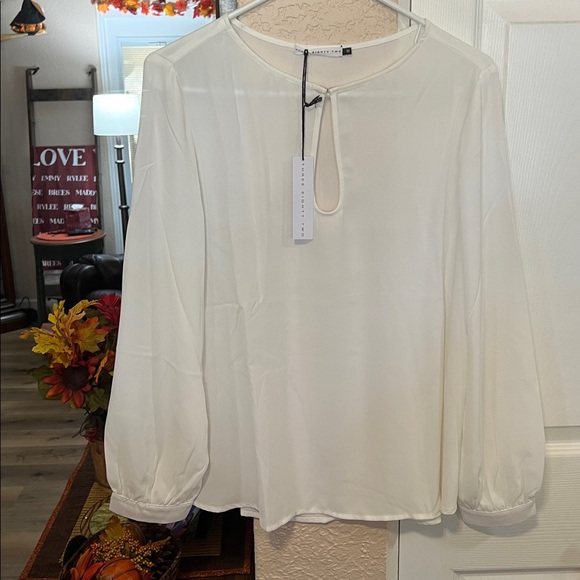 Three Eighty Two | Tops | Nwt Three Eighty Two White Blouse | Poshmark